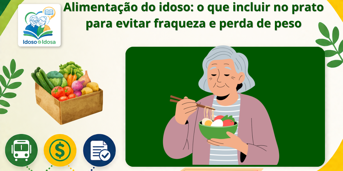 Alimentação do idoso: o que incluir no prato para evitar fraqueza e ...